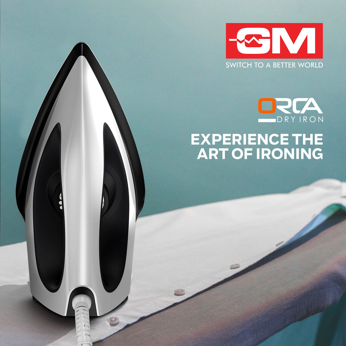 ORCA 1100 WATT DRY IRON (WHITE) – GM MODULAR